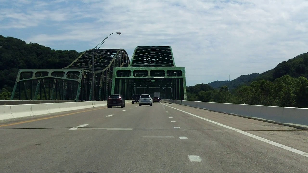 Chuck Yeager Bridge northbound - YouTube