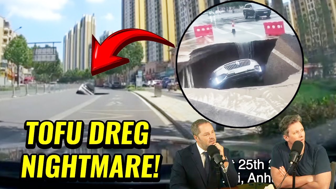 China's Tofu Dreg Infrastructure is Crumbling - MASSIVE Sinkholes are ...