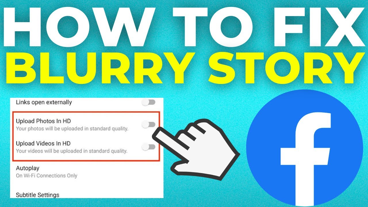 How To Fix Blurry Story On Facebook 2025 - YouTube