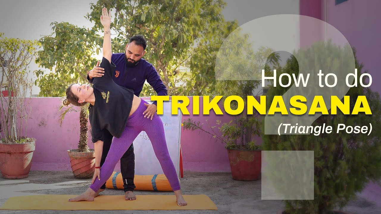 How to do Triangle Pose(Trikonasana) | Sep by step Guide and it’s ...