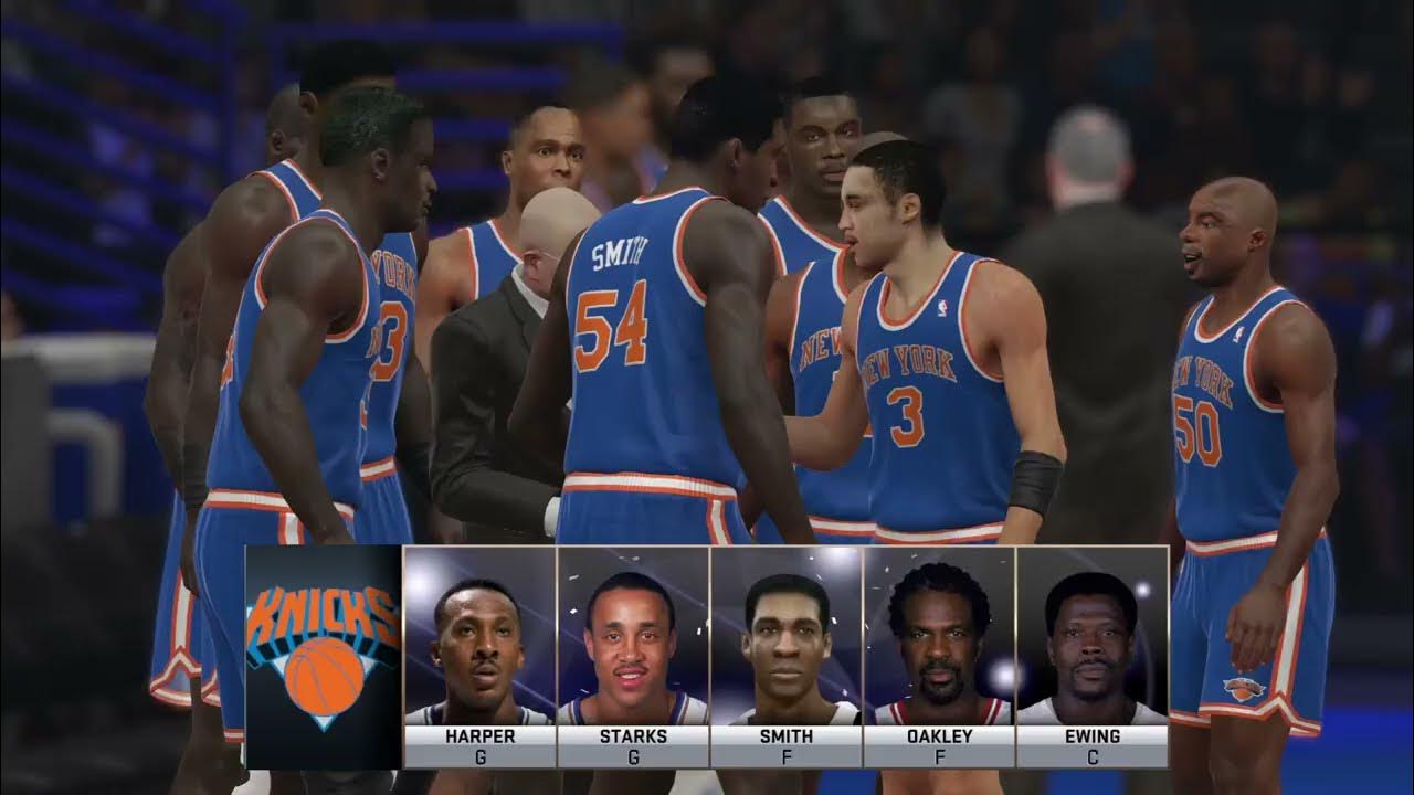 NBA 2K15. New York Knicks '94 vs. Orlando Magic '95. Patrick Ewing vs. Shaq O'Neal - YouTube