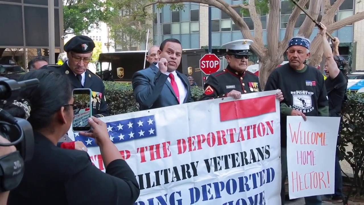 Deported Veteran Returns To America - YouTube