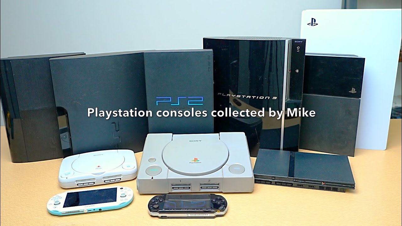 All Playstation Consoles collected and Tech-Retroed by Mike - YouTube
