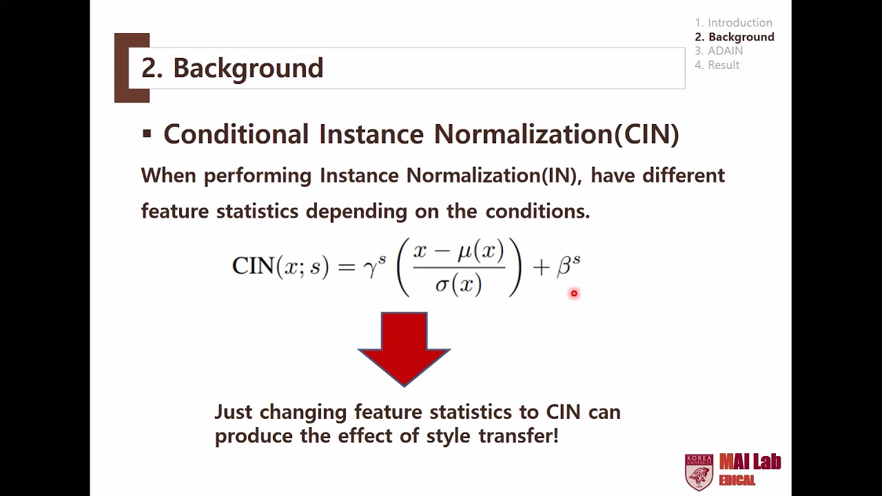 Arbitrary Style Transfer In Real Time With Adaptive Instance Normalizationadain 논문 자세한 논문리뷰