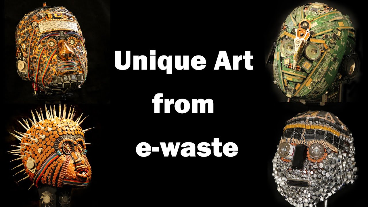 Unique Art from e-waste - YouTube