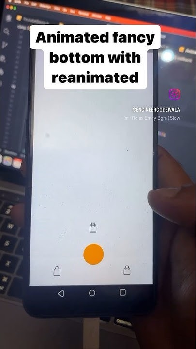Animated fancy bottom navigation with #reanimated #reactnative #engineercodewala - YouTube