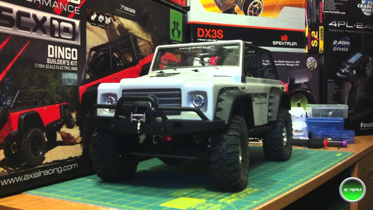 How to mount a 3racing 1/10 winch on a scx10 dingo kit scaler truck by ...