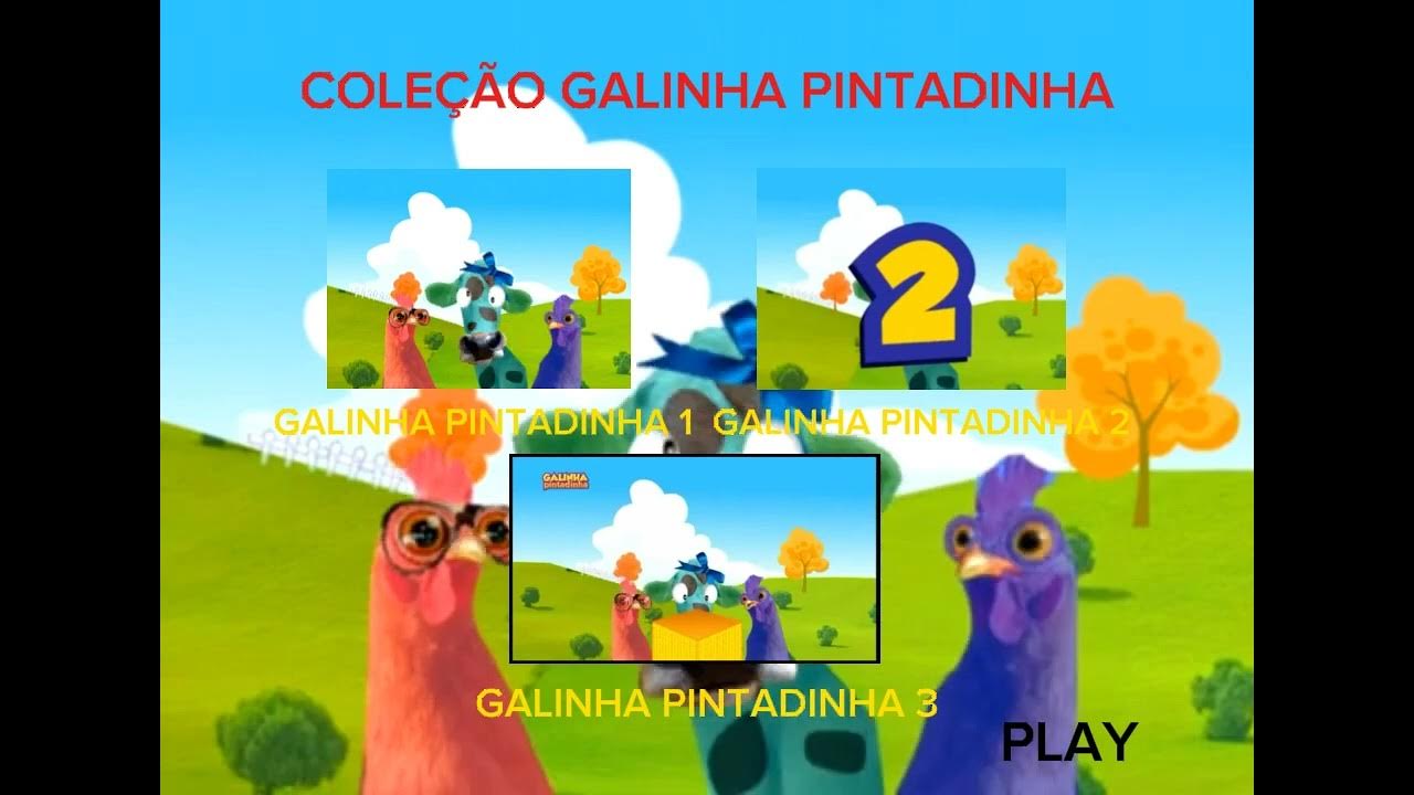 Menu DVD Galinha Pintadinha 3 em 1 (feito por mim) - YouTube
