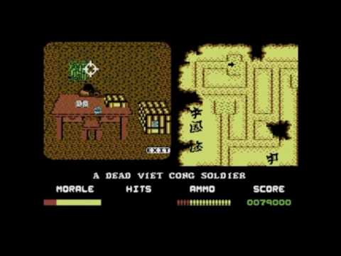 C64 Longplay: Platoon (OCEAN) - DISK Version (with Music) - YouTube