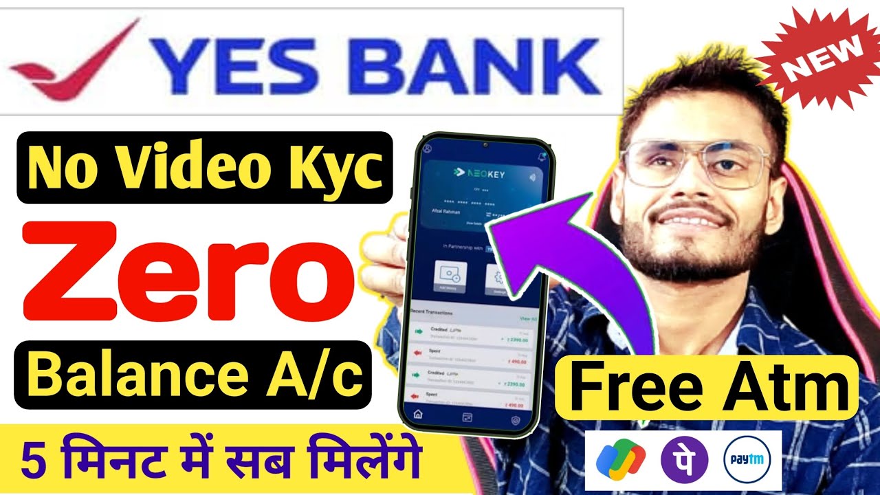 Yes bank - Zero balance account opening online। - YouTube