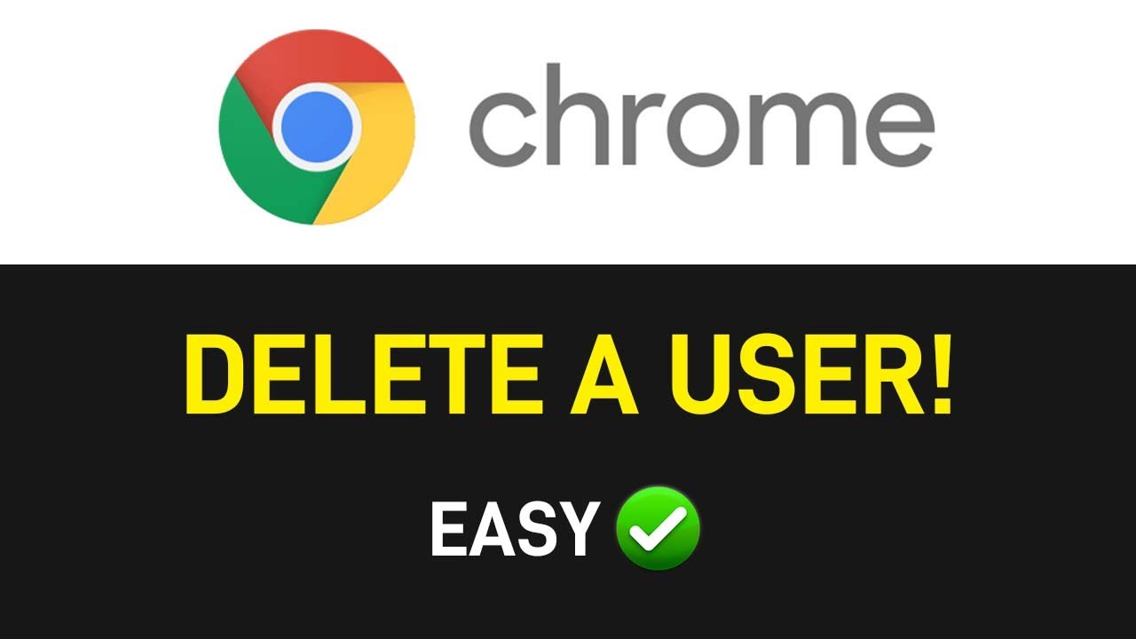 How to Delete a User From Google Chrome [EASY] - YouTube