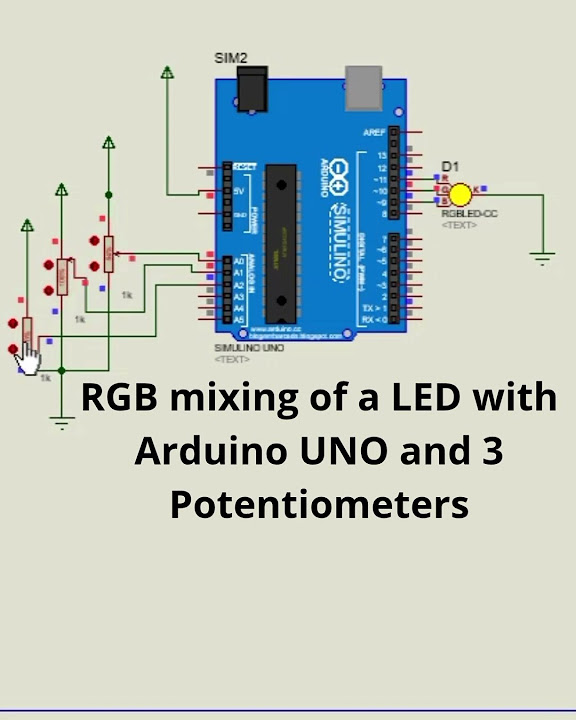 RGB mixing with arduino uno and 3 potentiometers #shorts #arduino #led - YouTube