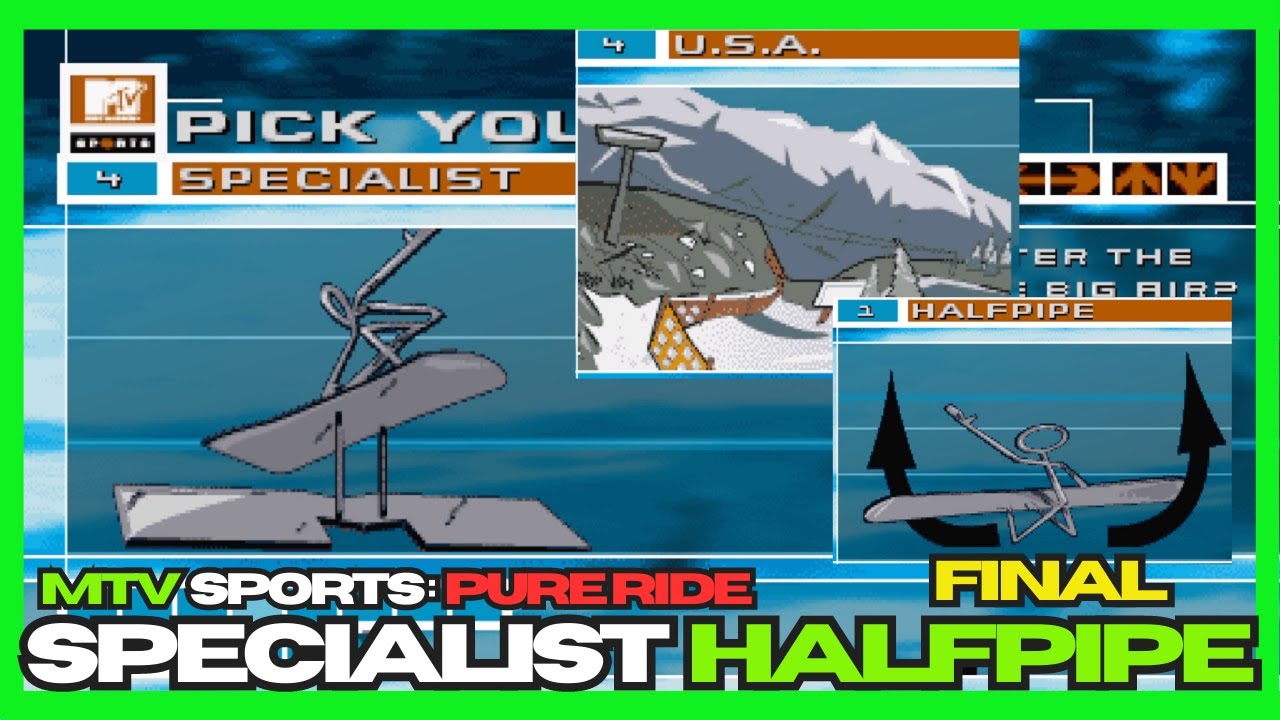 MTV SPORTS: PURE RIDE (SPECIALIST - HALFPIPE) Final U.S.A gameplay - YouTube