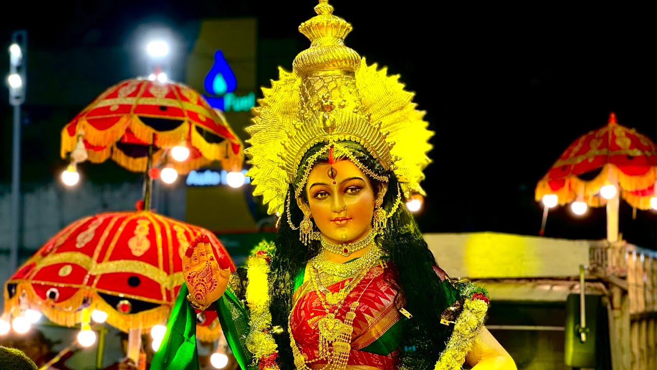 Jiyaguda Durga Mata Aagman 2024 | BNWA Durga Matha Grand welcome | Hyderabad durga mata aagman ...