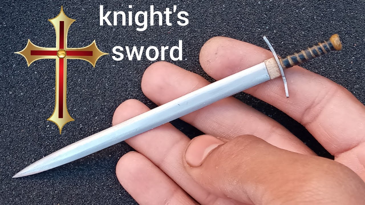 how we make a mini knight sword - YouTube