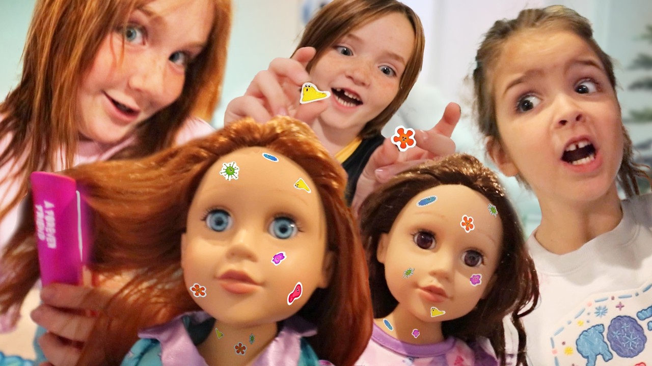 STiCKER POX at our DOLL SALON!! Adley & Navey style dolls a Makeover ...