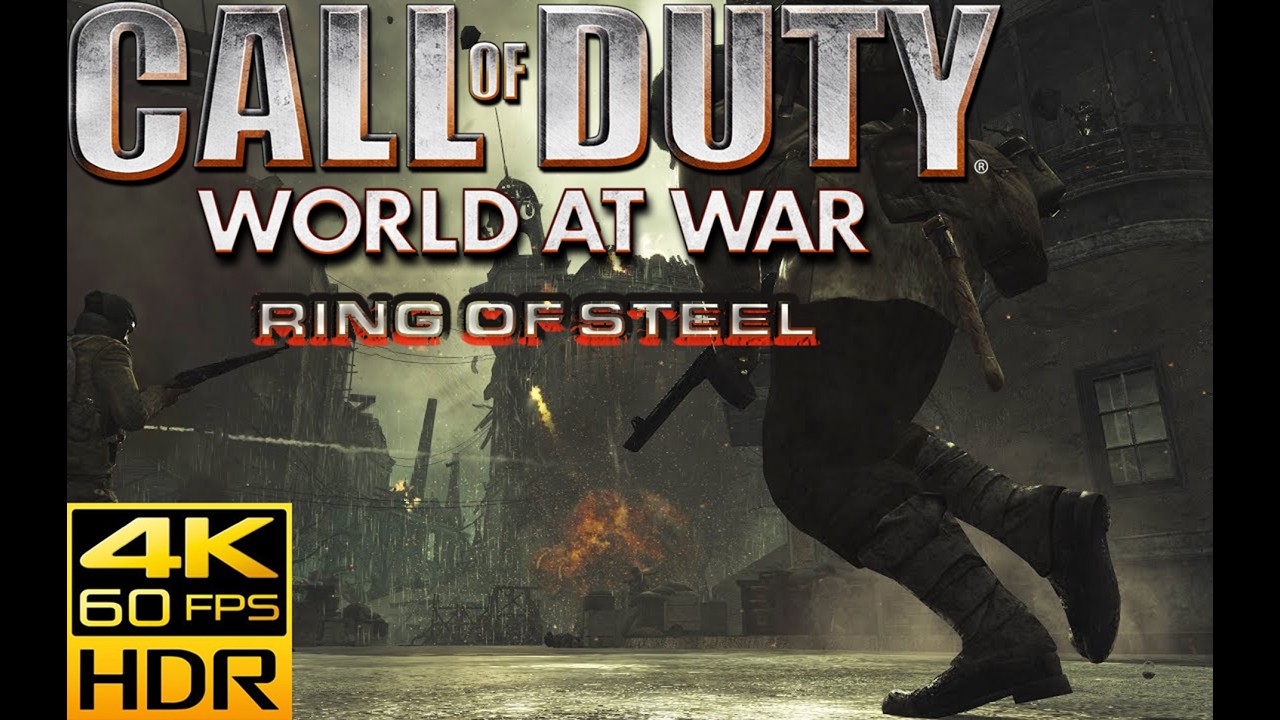 Call of Duty World at War Full Game Playthrough 4K Part 9 Ring of Steel ...