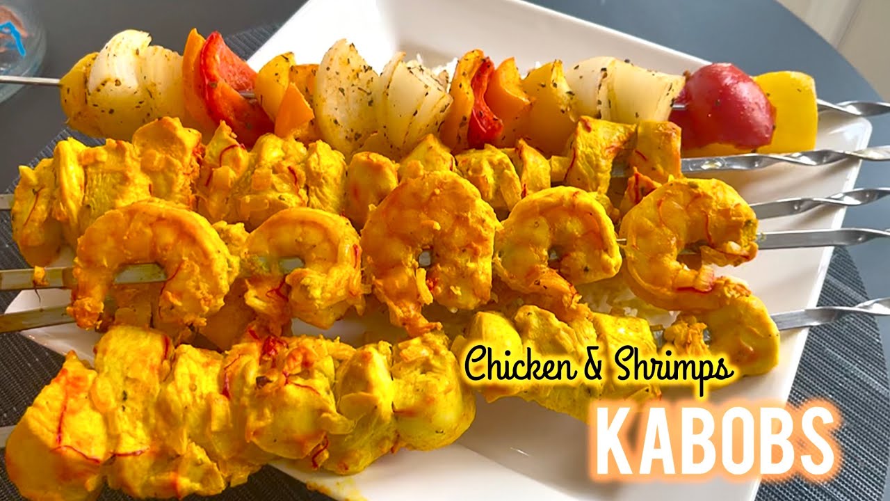 Chicken & Shrimps KABOBS - Premium Saffron - Joojeh Style - YouTube