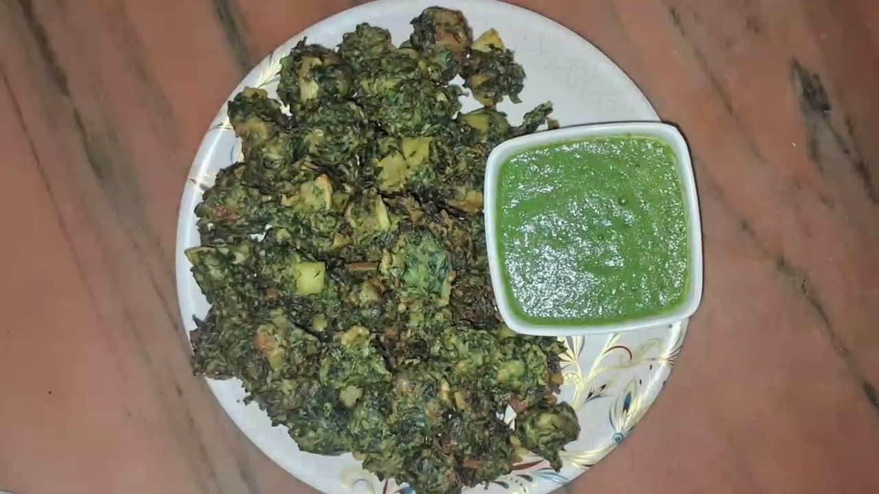 पालक की पकौड़ी || Palak ke pakaude || Palak recipe || pakaudi kaise ...