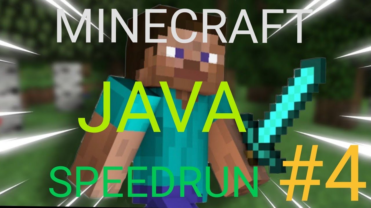 FULL IRON ARMOUR IN MINECRAFT JAVA SPEEDRUN #4 - YouTube