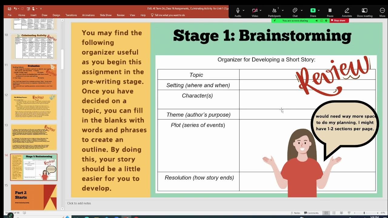 ENG4E Unit 1, Culminating Activity: Part 2 - YouTube