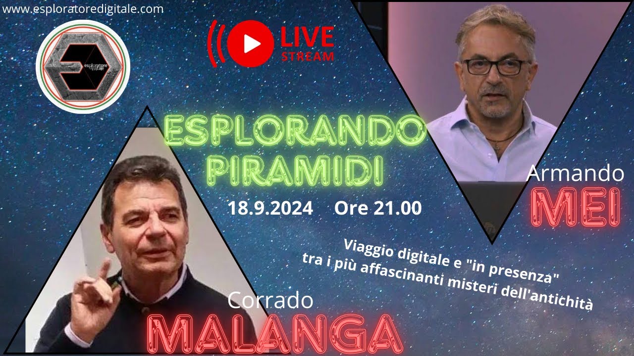 Esplorando Piramidi - Con Corrado Malanga e Armando Mei - YouTube