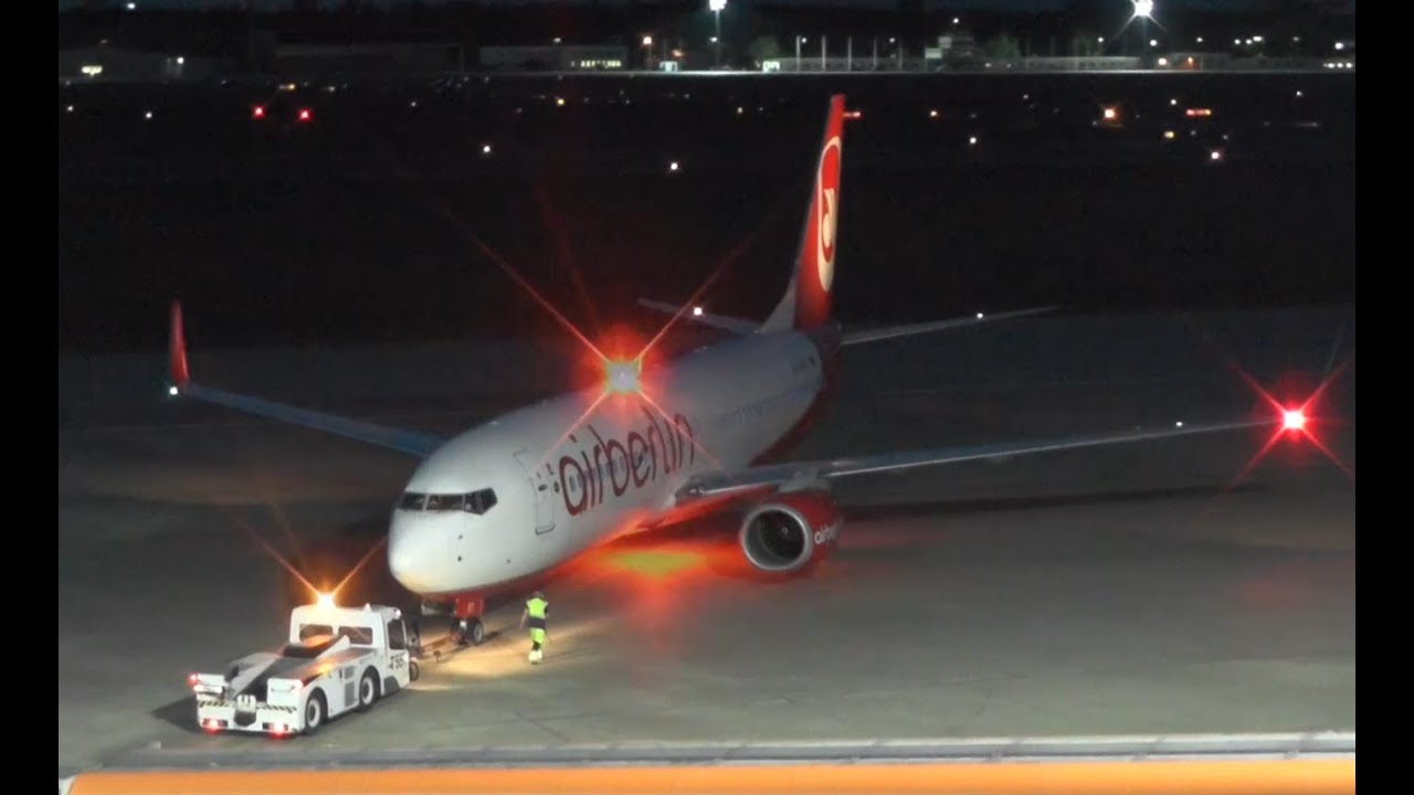 Air Berlin | Boeing 737-800 | Pushback + Takeoff at Berlin-Tegel TXL ...