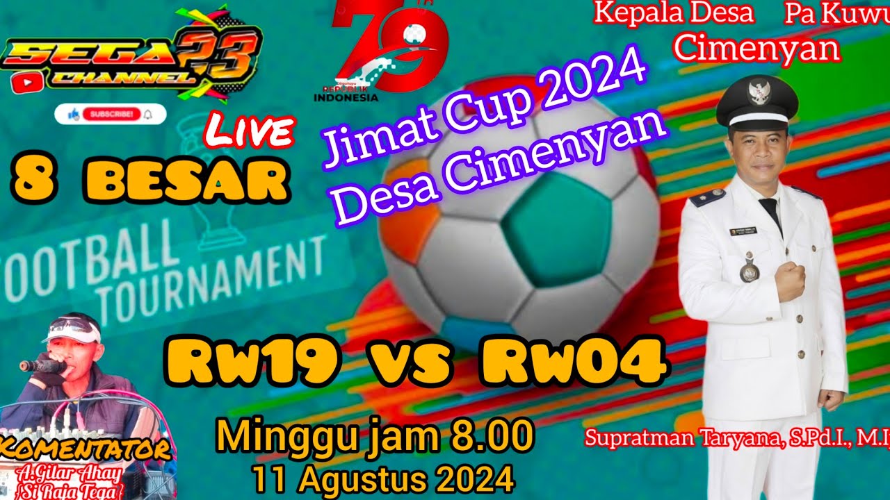 live//rw19 vs rw04//8 besar⚽score 0-1//jumat cup desa cimenyan 2024 ...