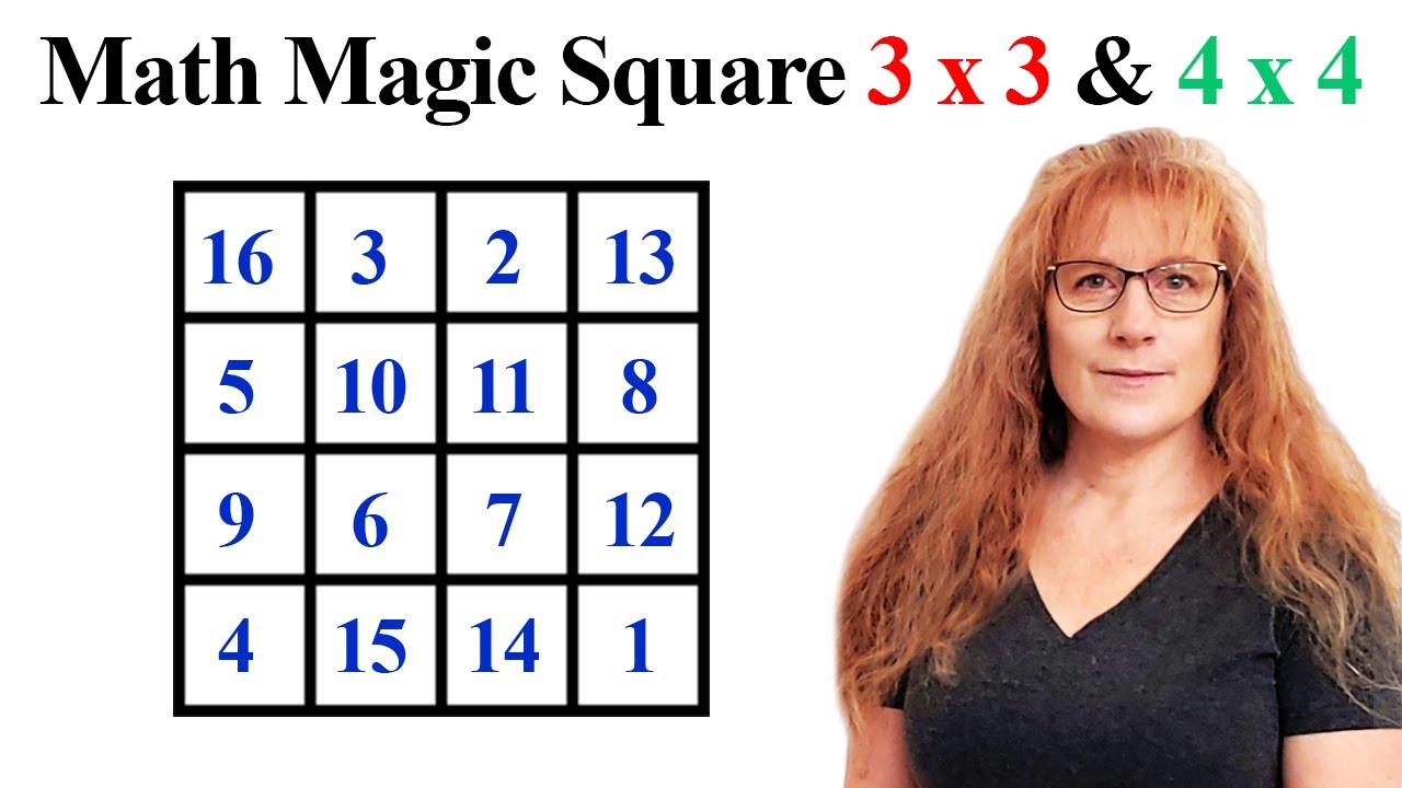How To Solve Magic Squares In Math 4 X 4 Magic Square 3 X 3 Magic How To Solve Magic Squares In Math 4 X 4 Magic Square 3 X 3 Magic