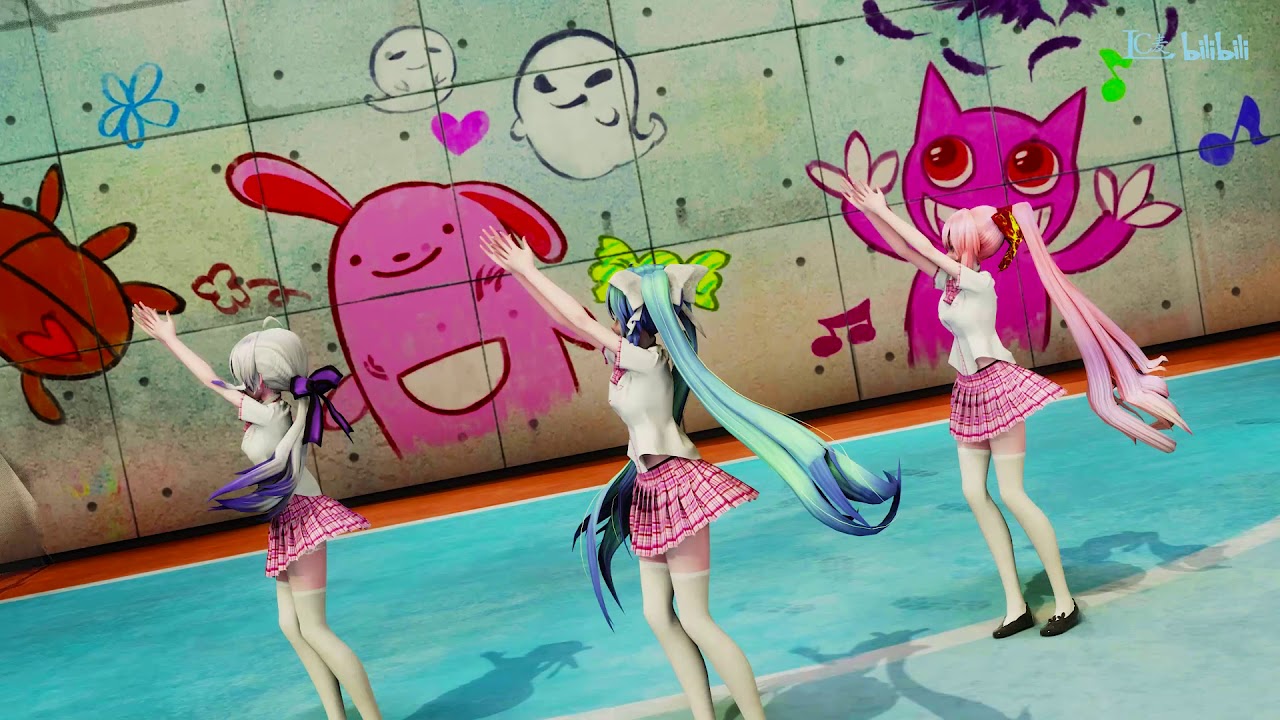 【MMD/C4D】 初音、弱音、巡音、 PRODUCE48 - Nekkoya (PICKME) - YouTube
