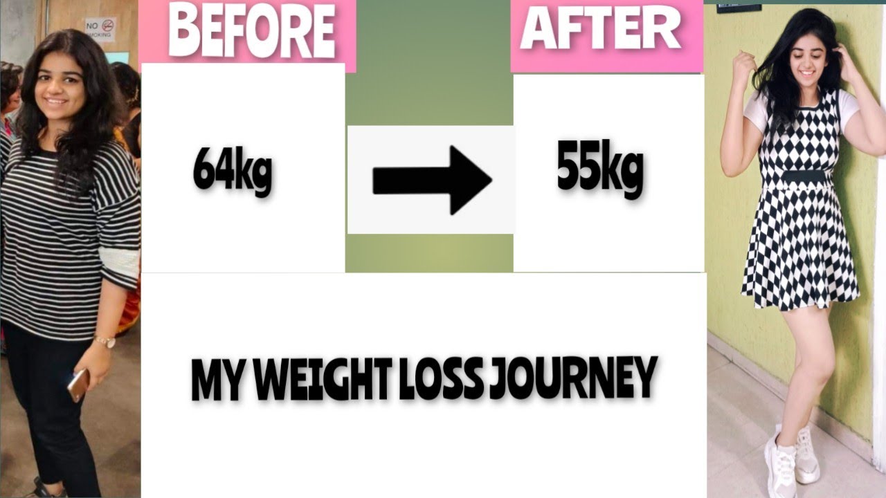 My weight loss journey from 64kg to 55 kg - YouTube