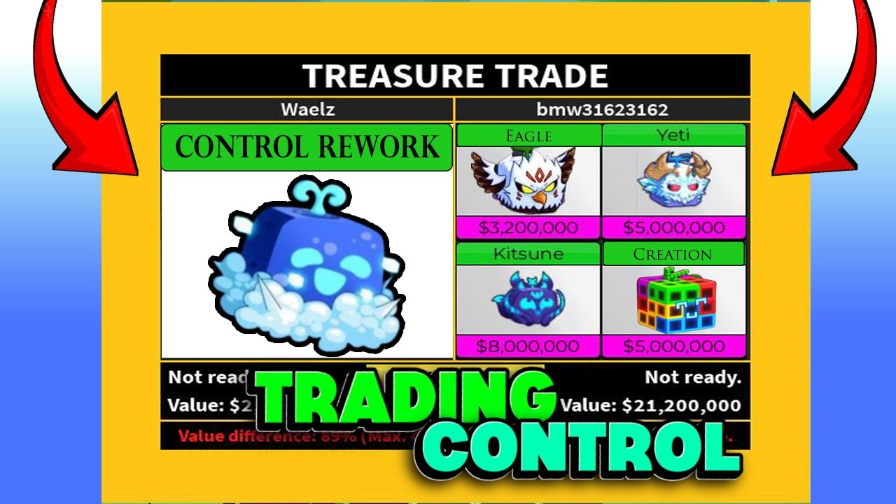 What People Trade For CONTROL FRUIT in Blox fruits *CONTROL REWORK ...