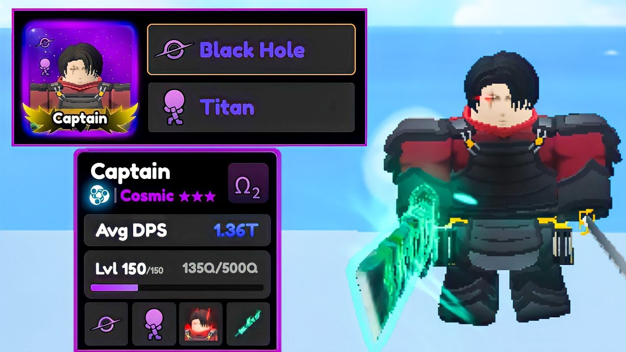 Captain With Black Hole and Titan is Really Solid in Anime Champions ...