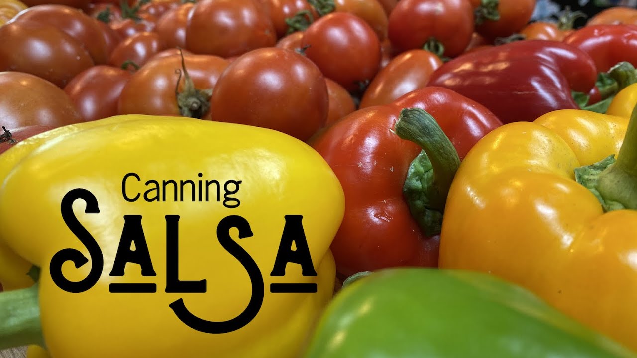 Making Yummy Salsa!...and using the hot water bath method. - YouTube