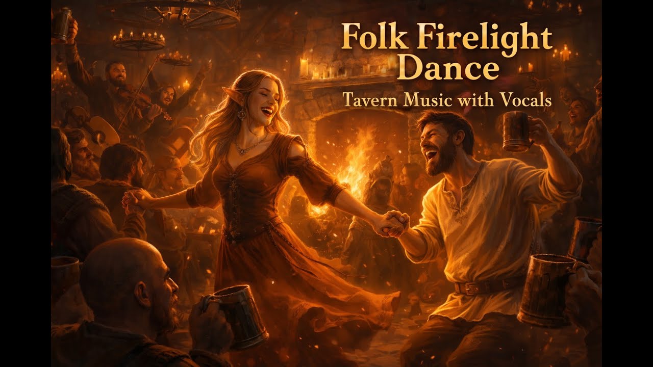 Folk Firelight Dance | Fantasy Tavern Music with Vocals (Medieval Folk ...