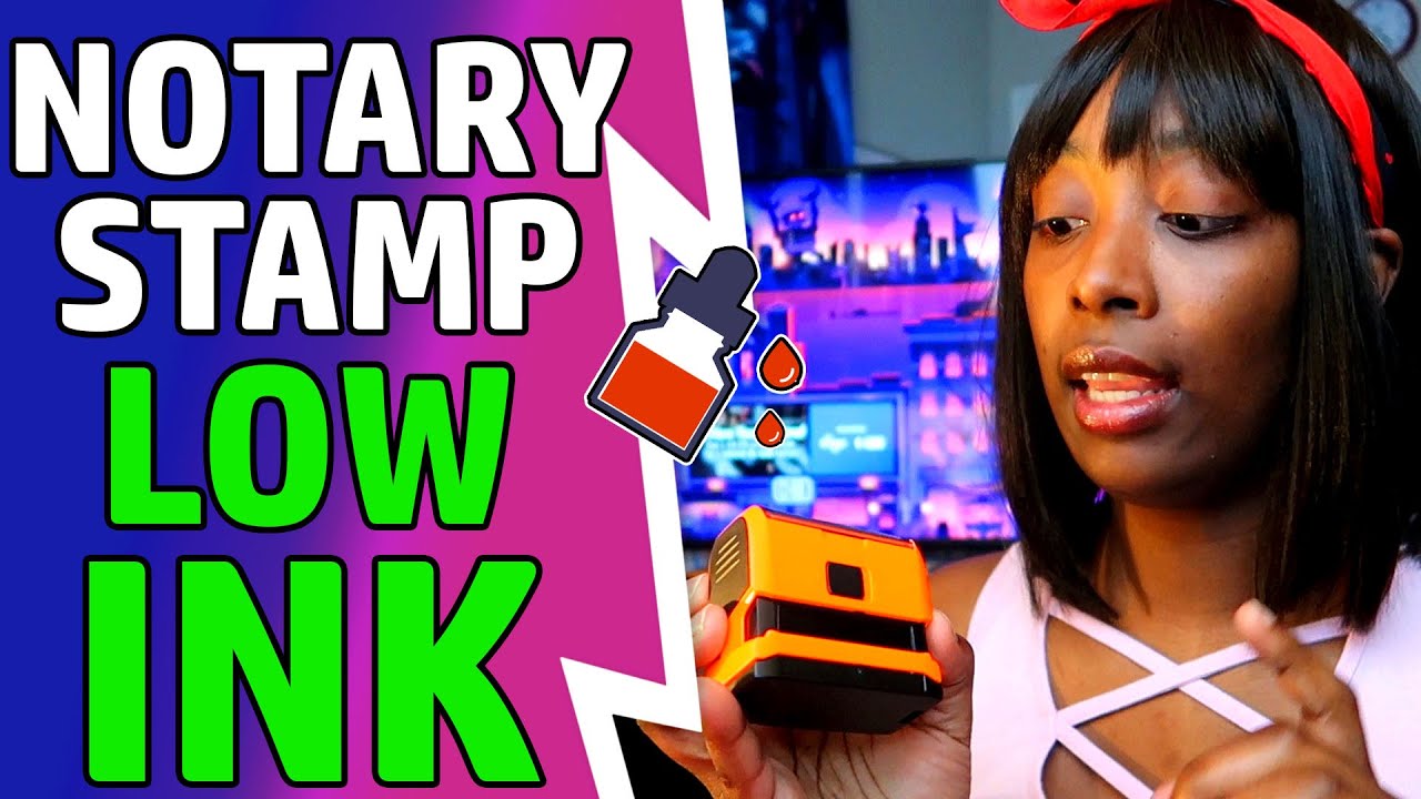 Re-Inking Your Notary Stamp - YouTube
