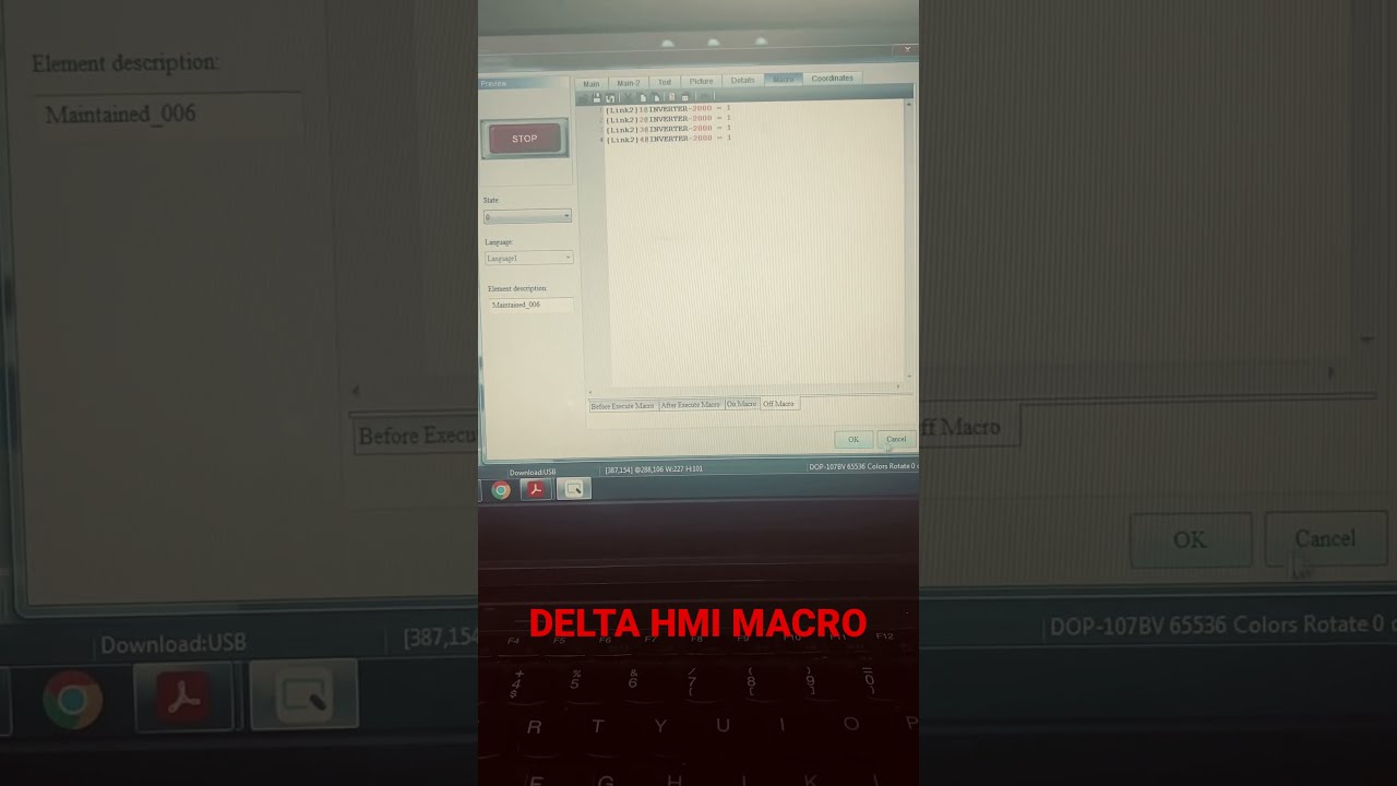 Delta HMI Macro programming industrialautomation YouTube Delta HMI Macro programming industrialautomation YouTube