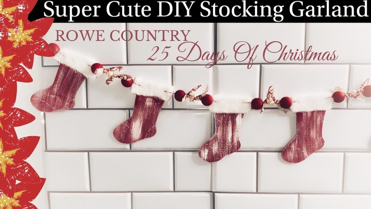 a super easy wooden christmas stocking garland diy you will want to do ...