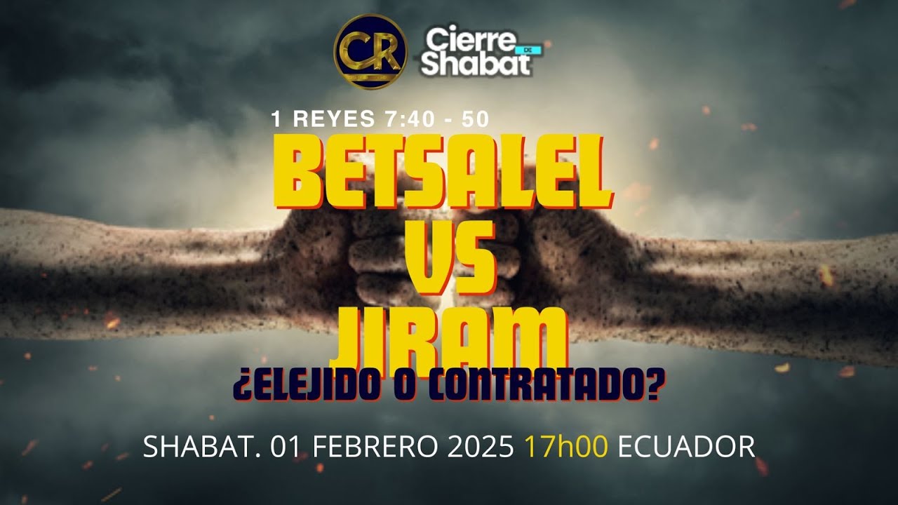 BETSALEL VS. JIRAM: ELEGIDO O CONTRATADO - 1 REYES 7:40-50 - YouTube