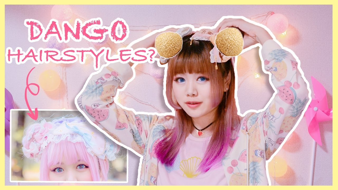 5 Ways To Do Dango (buns) Hairstyles + Heart hairstyle - YouTube