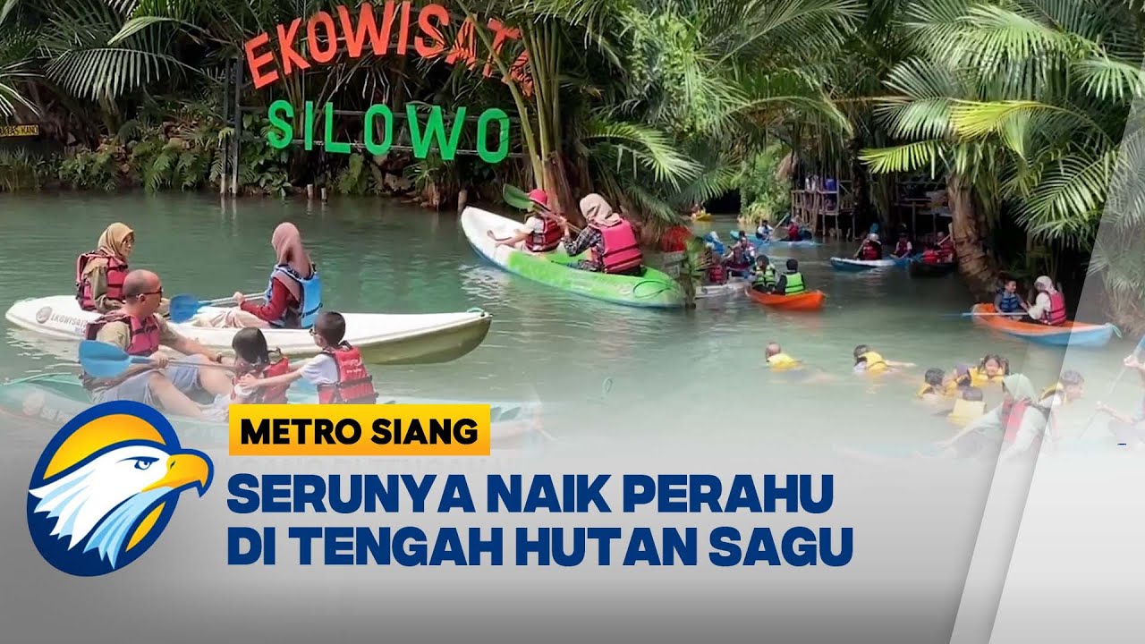 Serunya Naik Perahu Cano di Tengah Hutan Sagu [Metro Siang] - YouTube