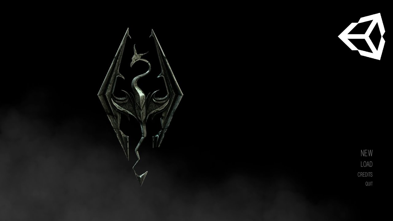 SKYRIM MAIN MENU in Unity - Tutorial - YouTube