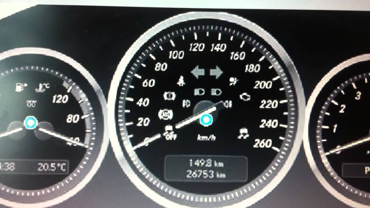 Mercedes C Class W204 Dashboard Warning Lights & Symbols - Diagnostic ...