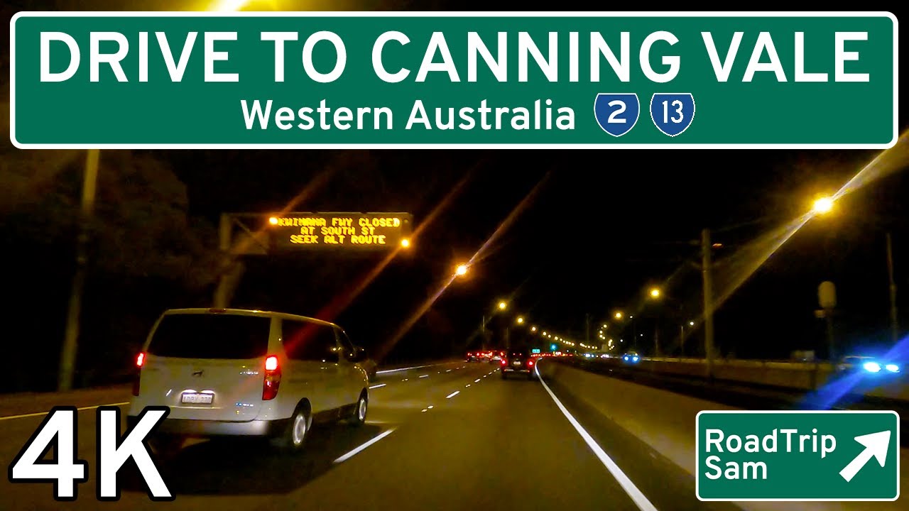 Night Drive to Canning Vale - Perth, Western Australia - 🇦🇺 4K / Raw ...