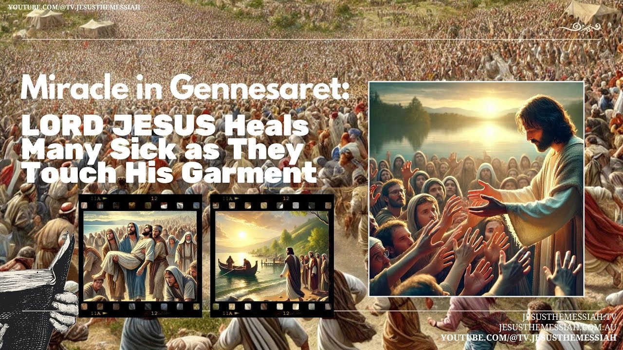 Miracle in Gennesaret: LORD JESUS Heals Many Sick as They Touch His Garment #jesusthemessiah # ...