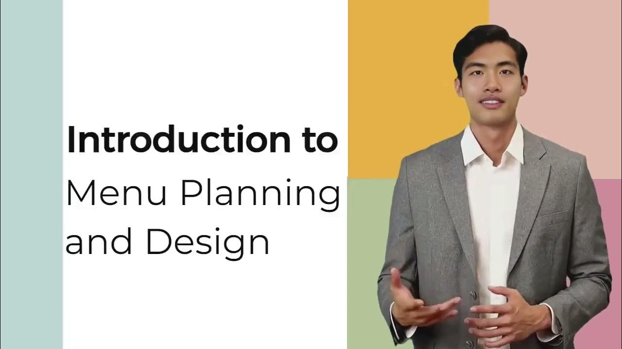 Introduction to menu planning and design - YouTube