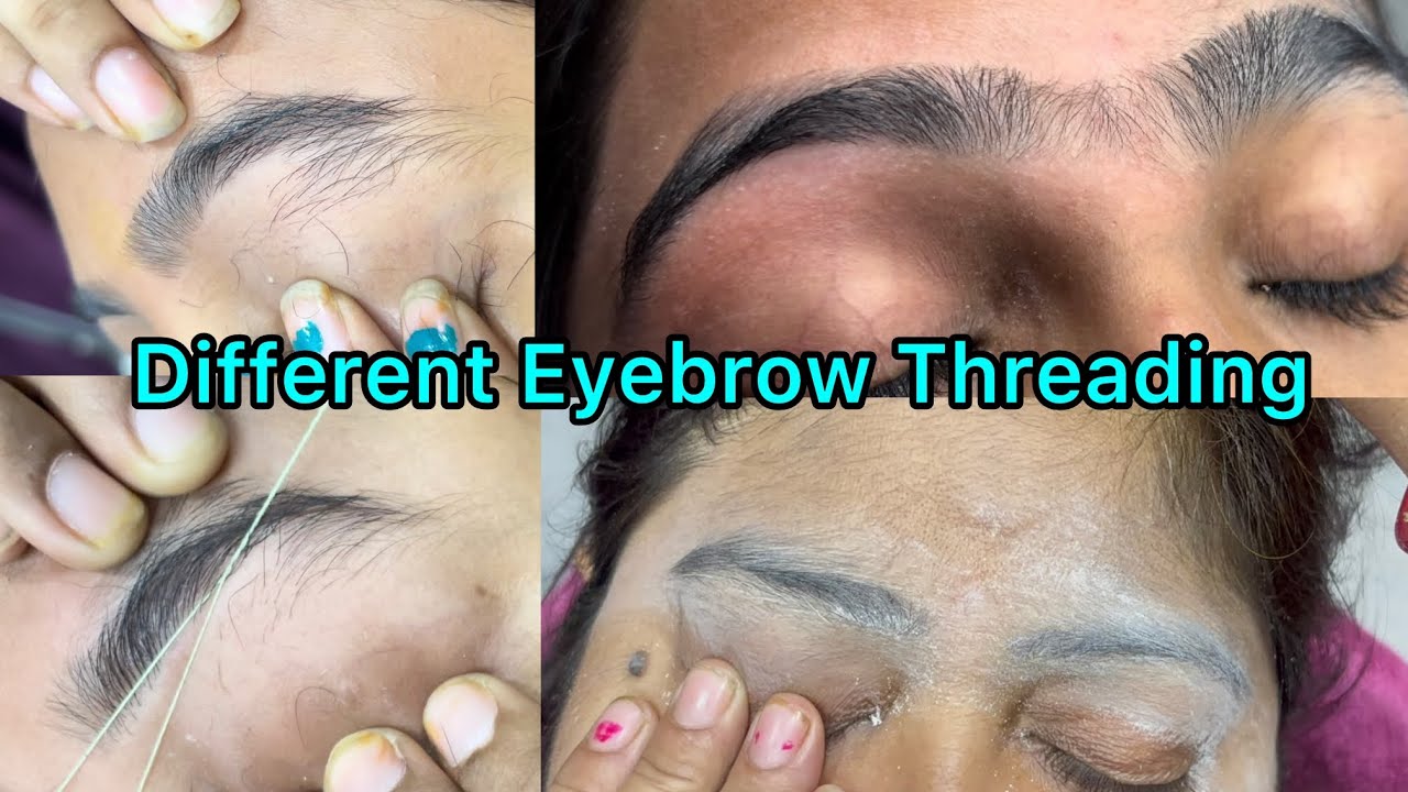 Different Eyebrows Threading || Eyebrow Threading Tutorial || @pratibhabeautyparlour9039 - YouTube
