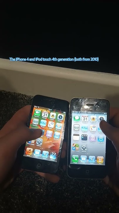 The iPhone 4 and iPod touch 4th generation, both from 2010 #ios #ios4 #oldios #iphone4 #ipod ...