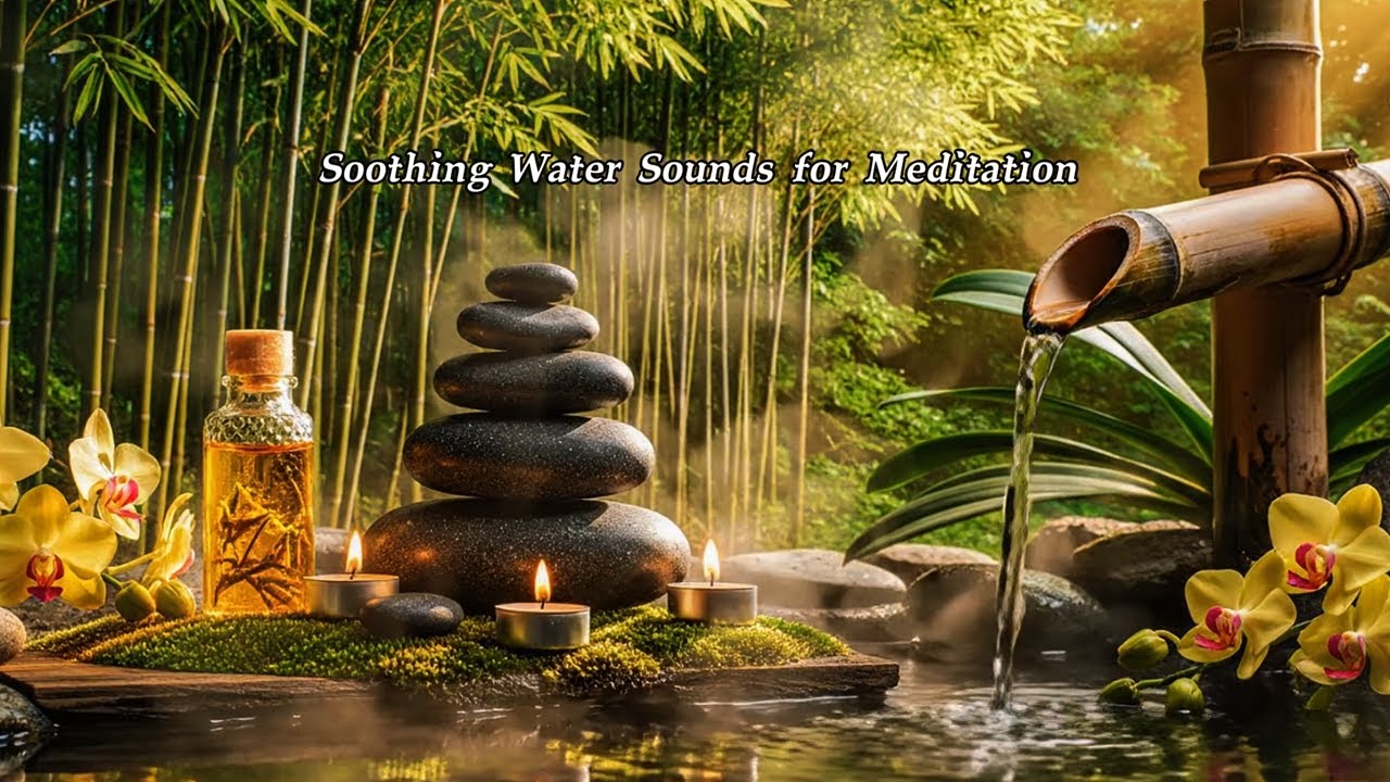 Deep Relaxation Spa Music with Gentle Water Flow for Anxiety Relief ...