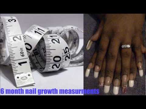 6 MONTH NATURAL NAIL MEASURMENTS LENGTH & GROWTH - YouTube